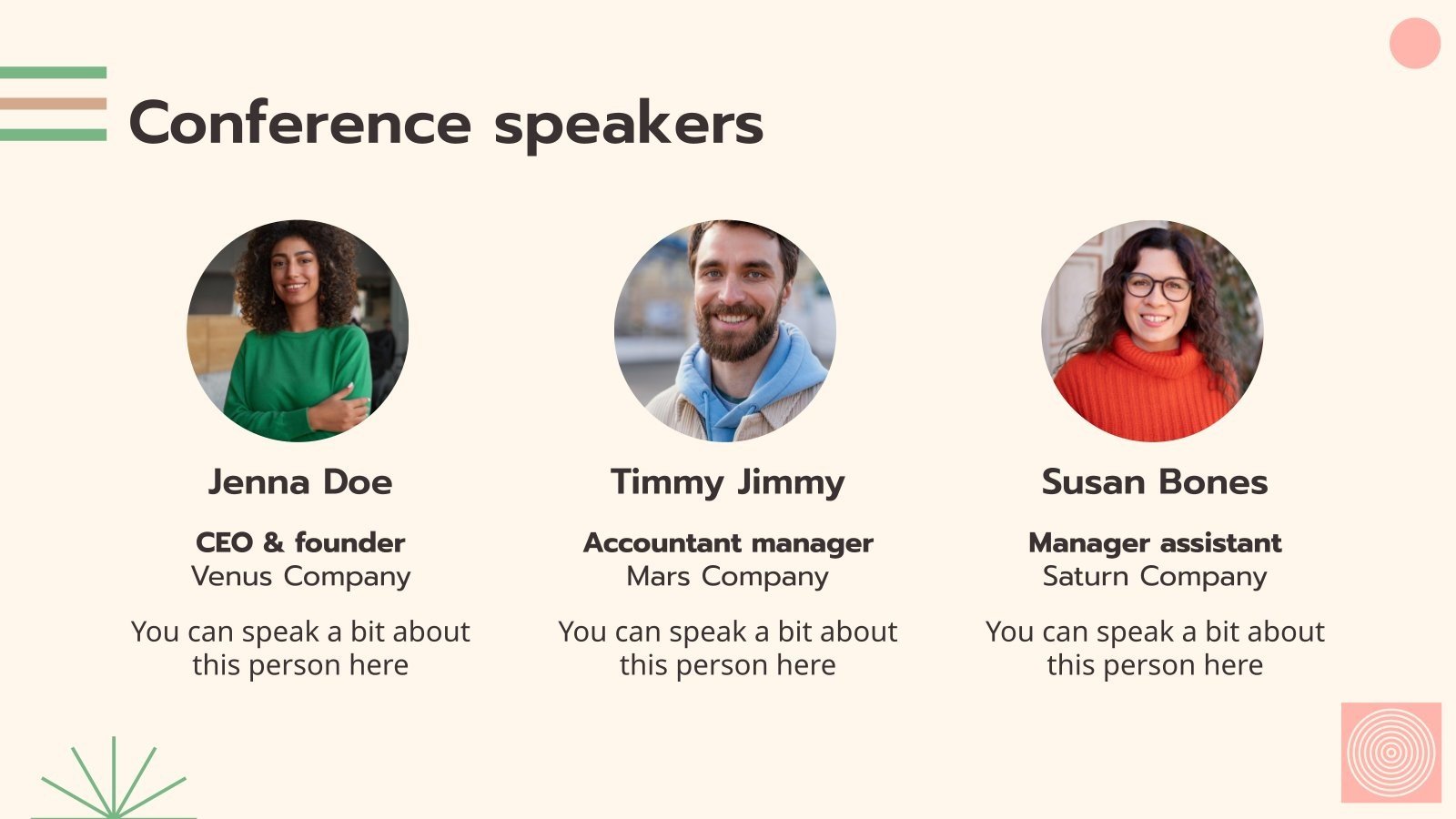 Conference Style Presentation for Education Presentation