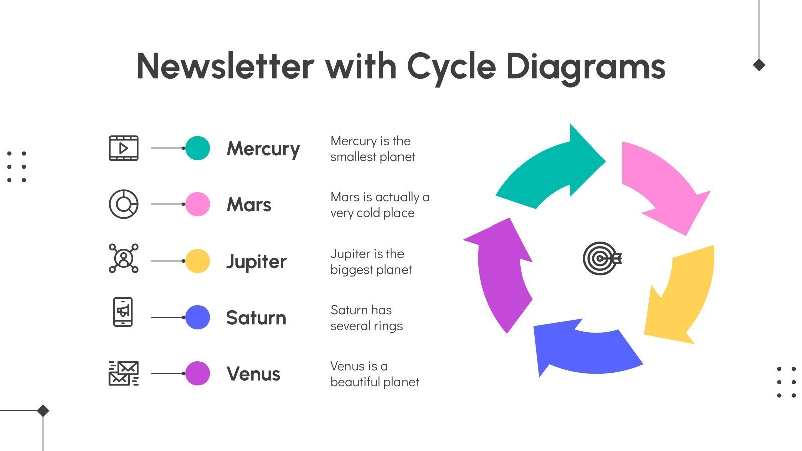 Newsletter with Cycle Diagrams Presentation