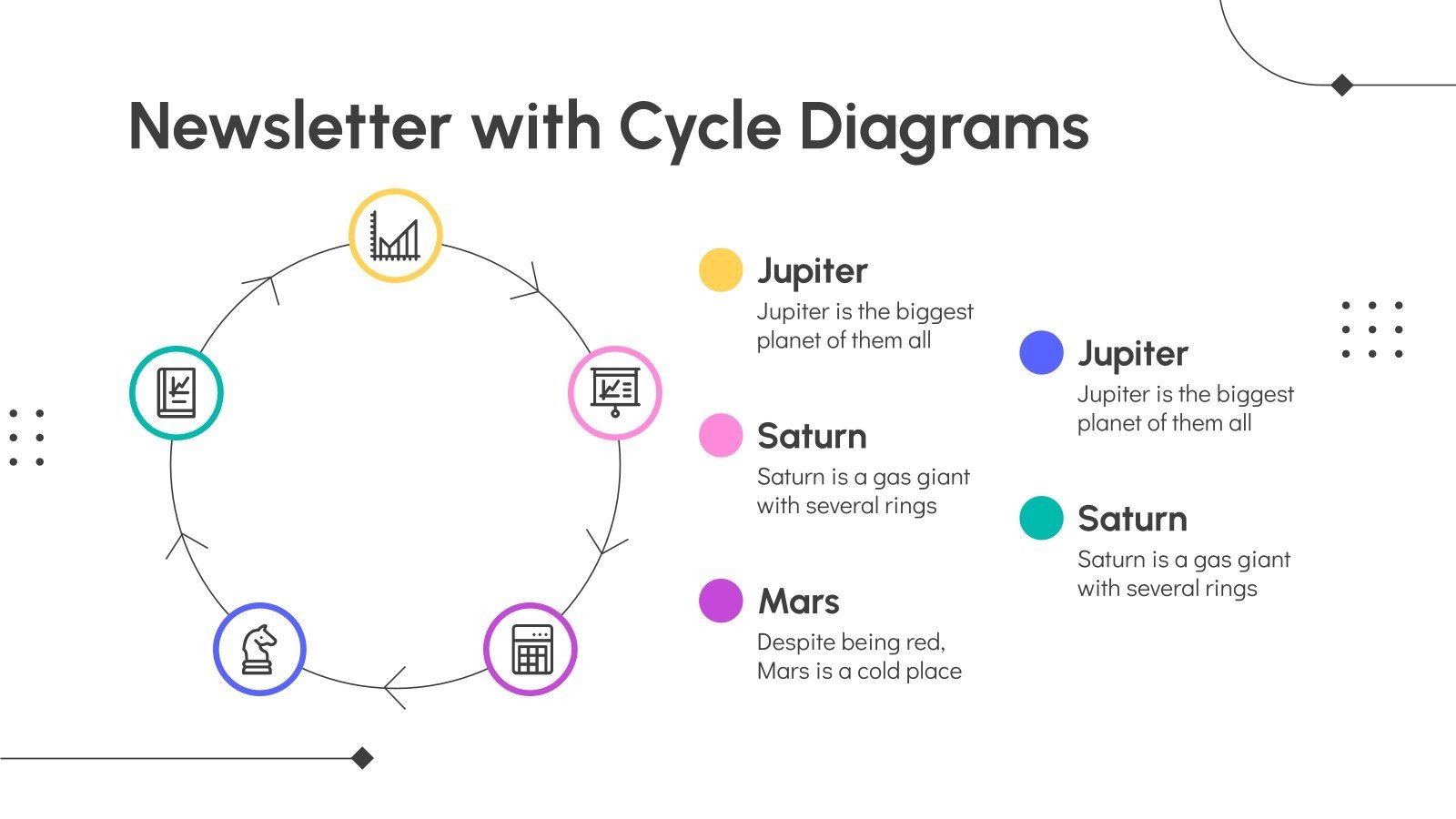 Newsletter with Cycle Diagrams Presentation