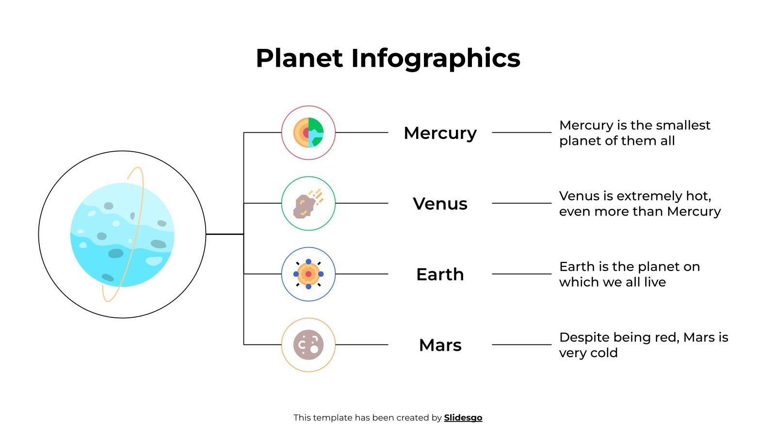 Planets Infographics Template