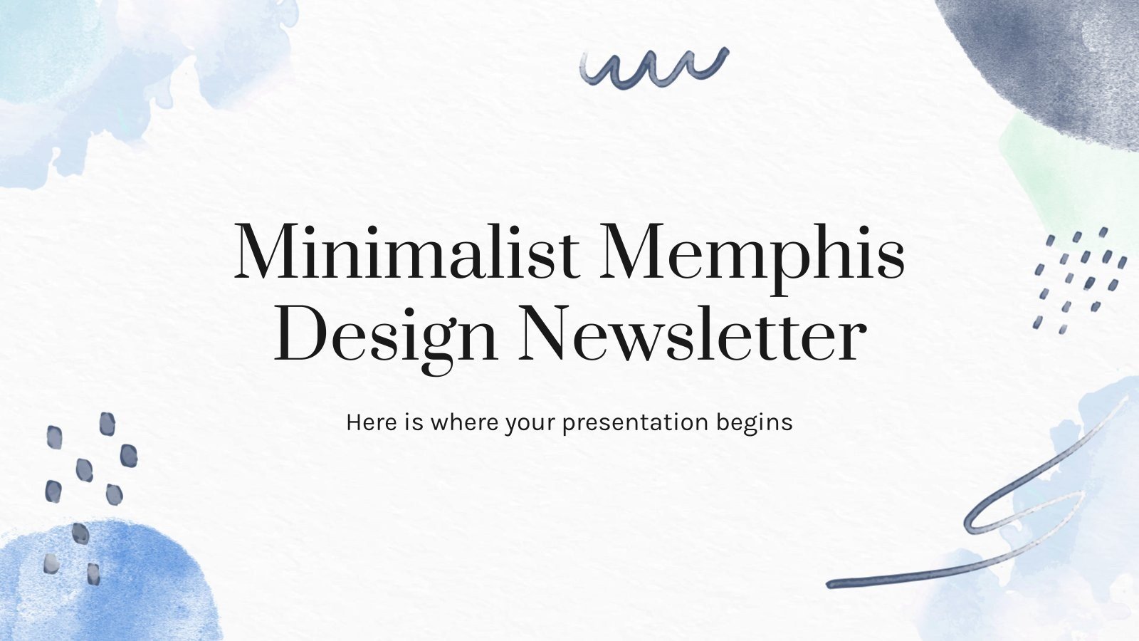 Minimalist Memphis Design Newsletter Presentation