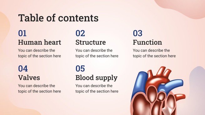 Science Subject for Middle School: Heart Anatomy Presentation