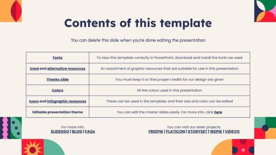 Geometric Theme for Social Media Strategy Presentation