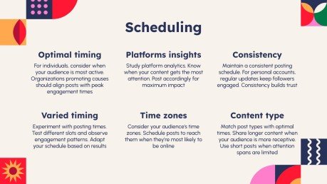 Geometric Theme for Social Media Strategy Presentation