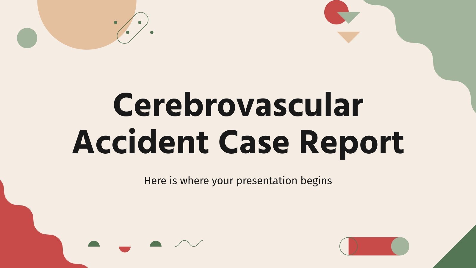 Free Case Report Google Slides and PowerPoint templates