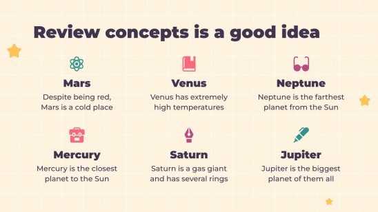 Présentation Fin de l'année scolaire pour la maternelle