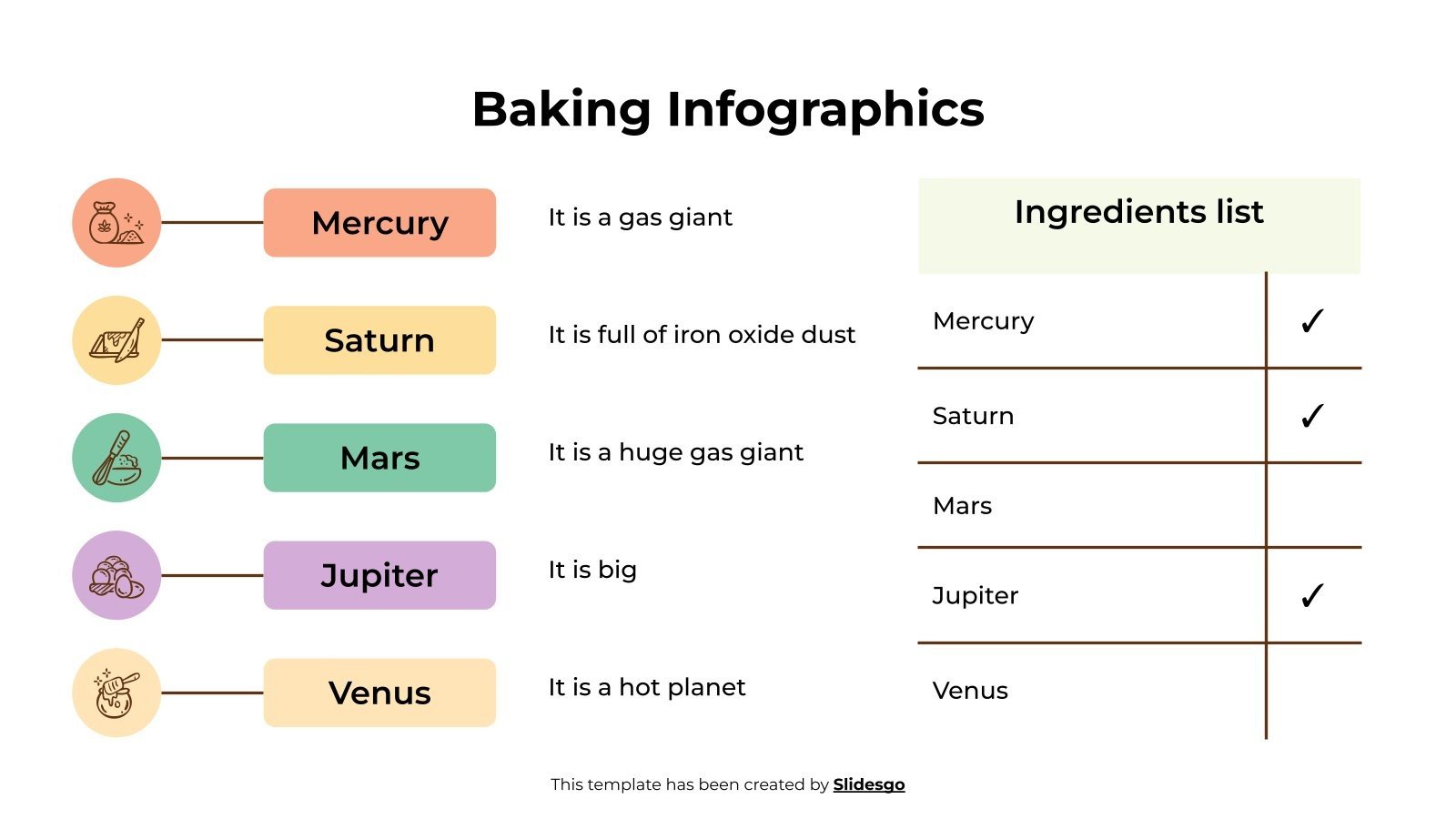 Baking Infographics Template