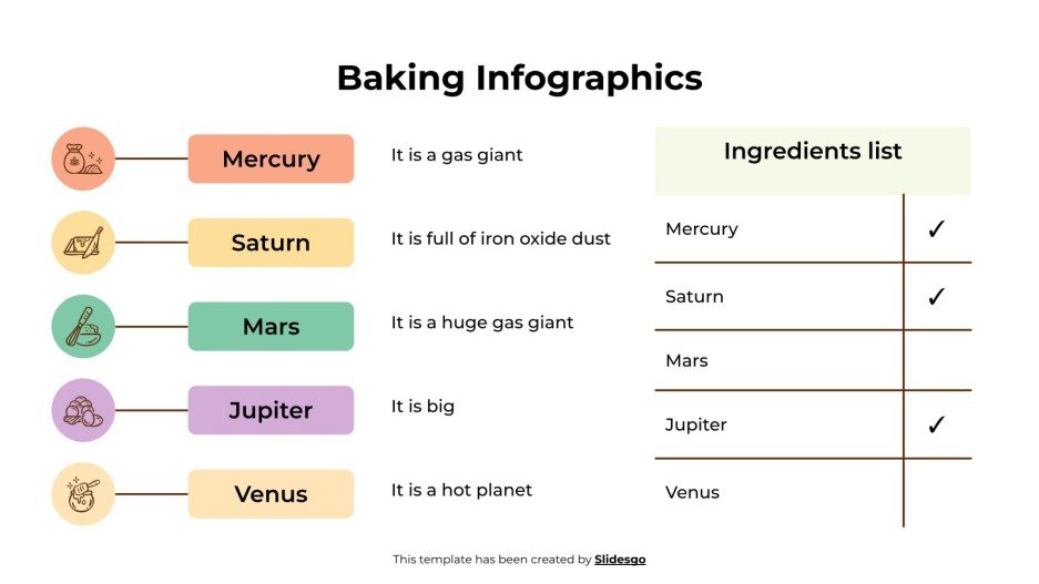 Baking Infographics Template