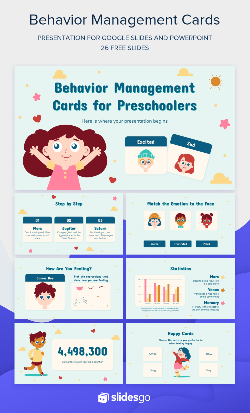 Behavior Management Cards for Pre-K | Google Slides & PPT