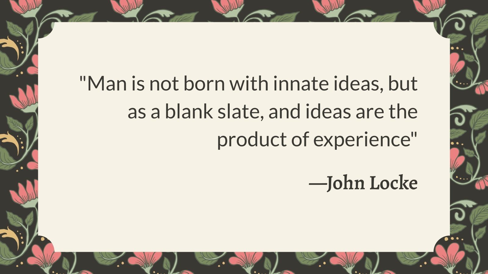 John Locke's Philosophy Thesis Defense Presentation