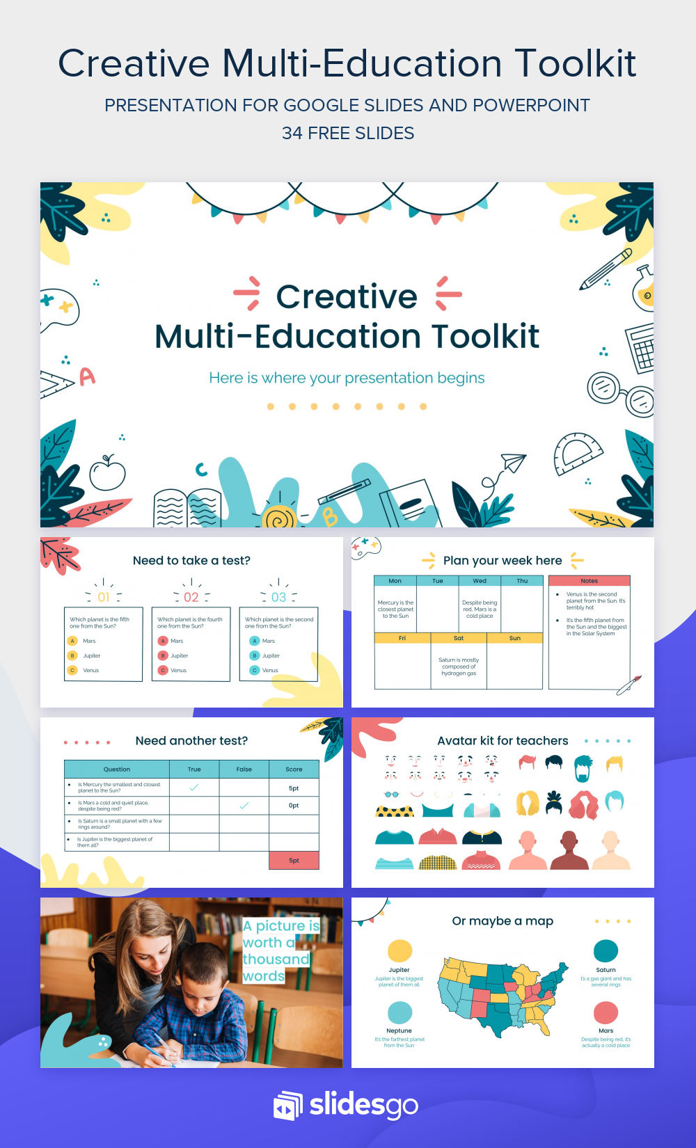 Creative Multi-Education Theme | Google Slides & PPT theme