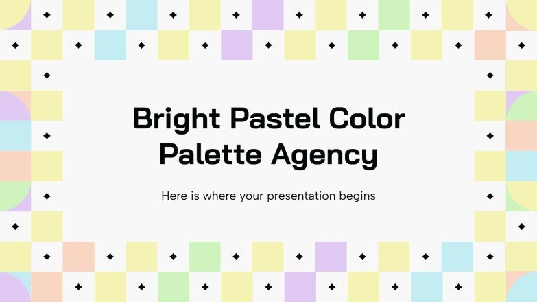 Bright Pastel Color Palette Agency Presentation