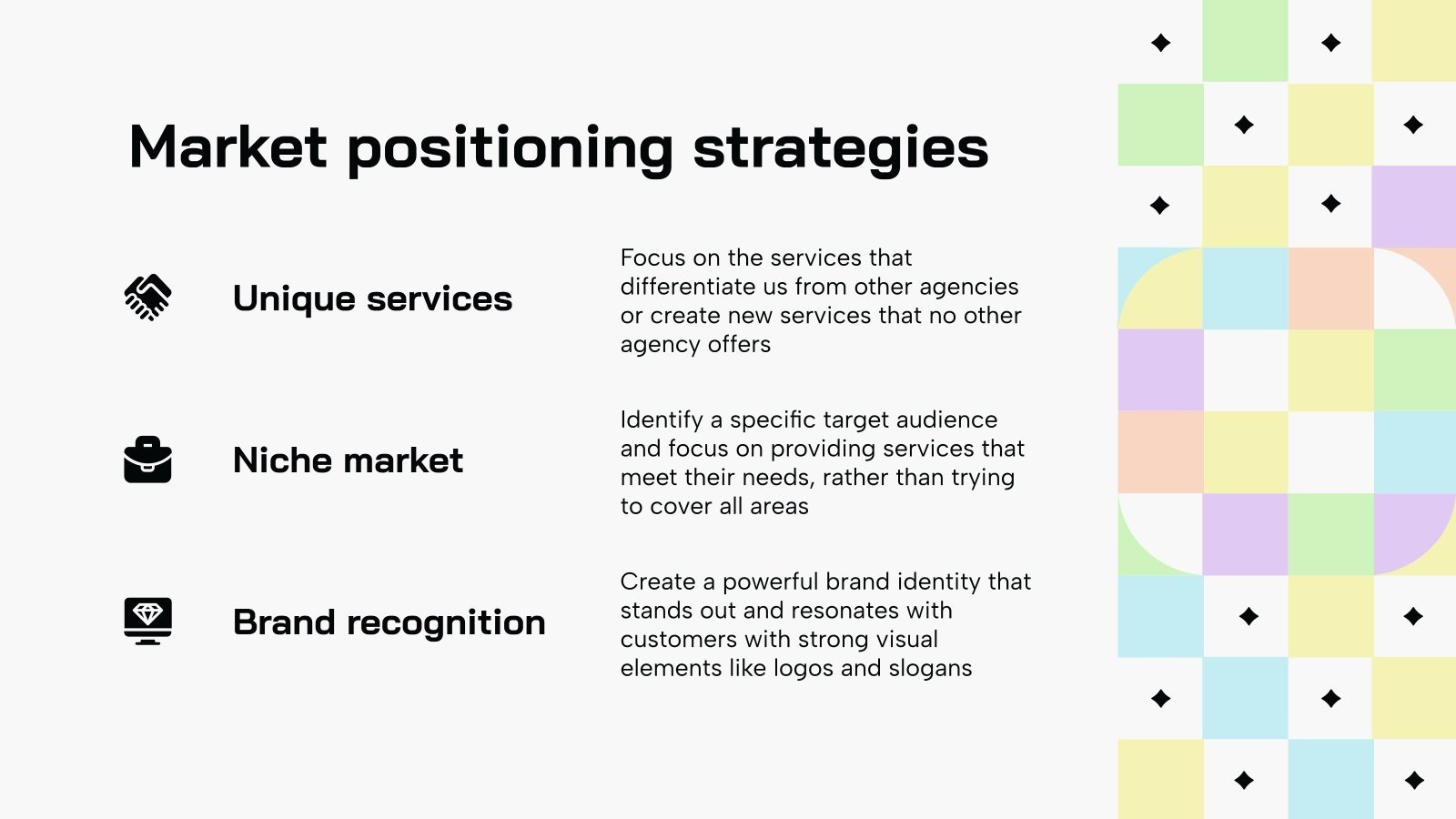 Bright Pastel Color Palette Agency Presentation