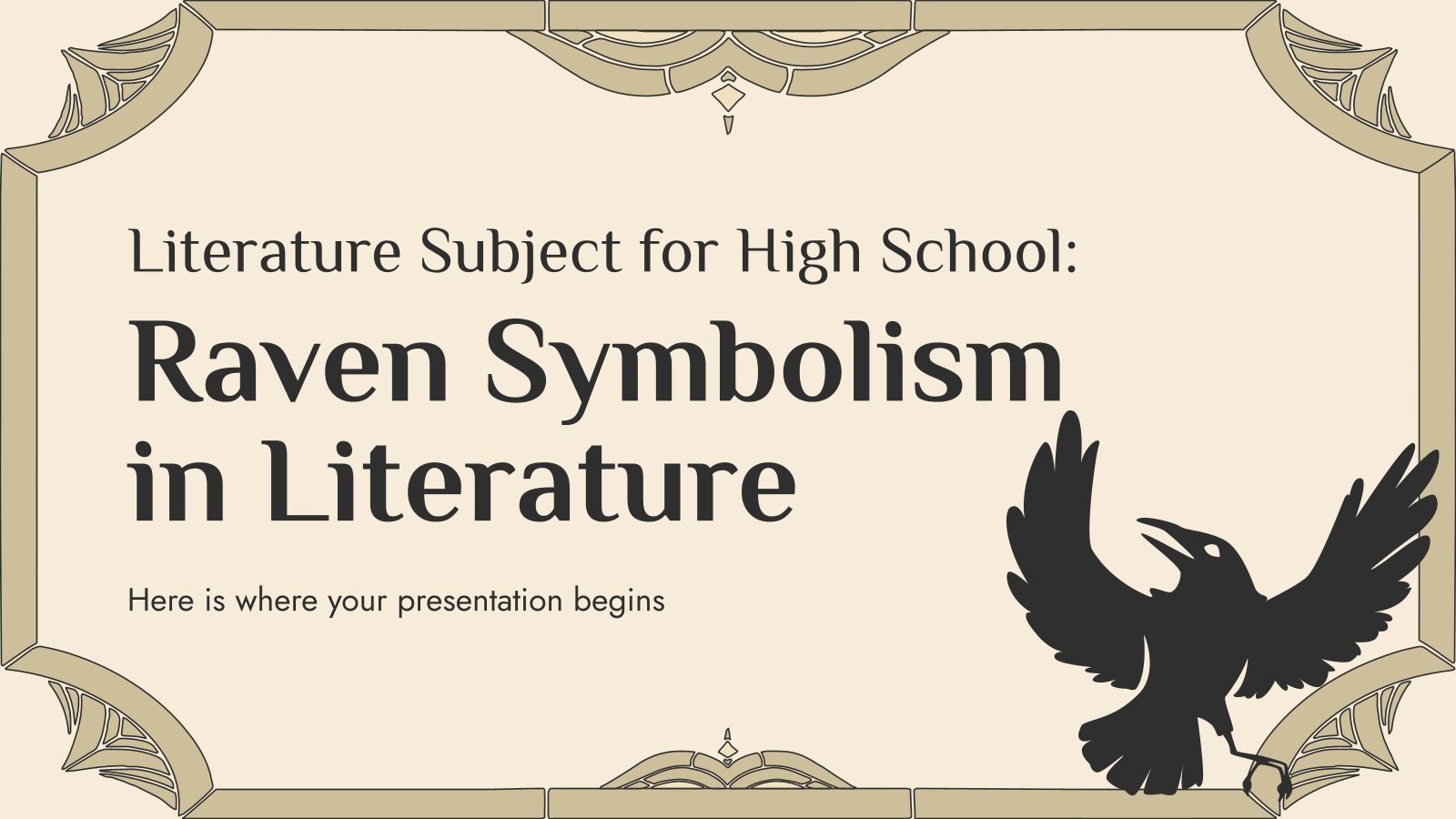 Literature Subject for High School: Raven Symbolism in Literature ...