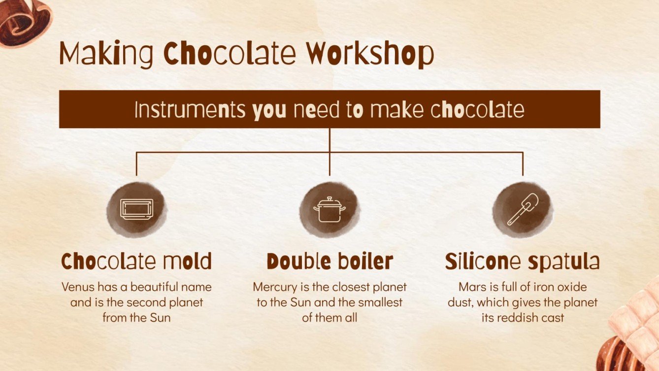 Making Chocolate Workshop Infographics Template