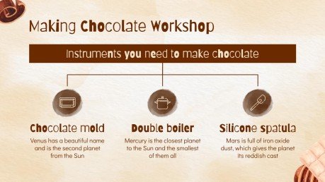 Making Chocolate Workshop Infographics Template