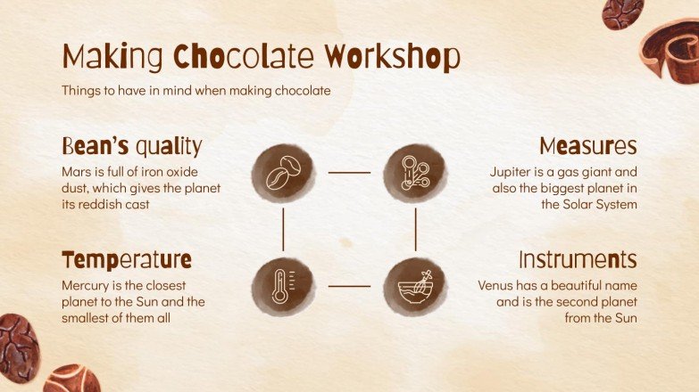 Making Chocolate Workshop Infographics Template
