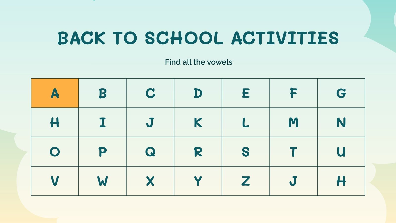 Back to School Activities for Elementary Infographics