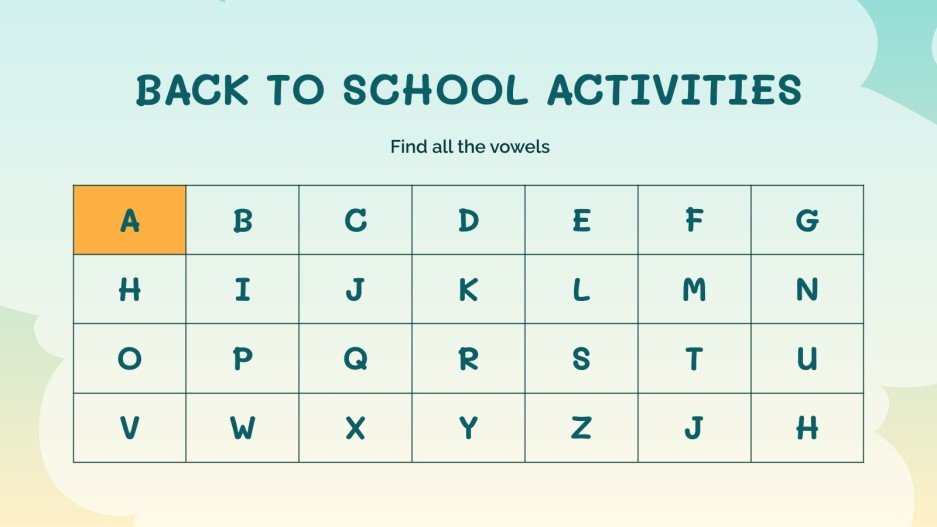 Back to School Activities for Elementary Infographics