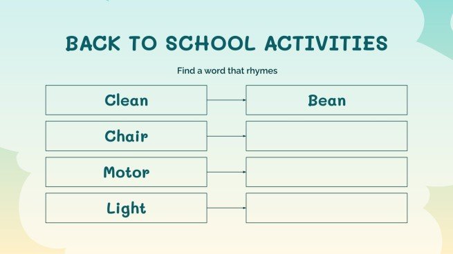 Back to School Activities for Elementary Infographics