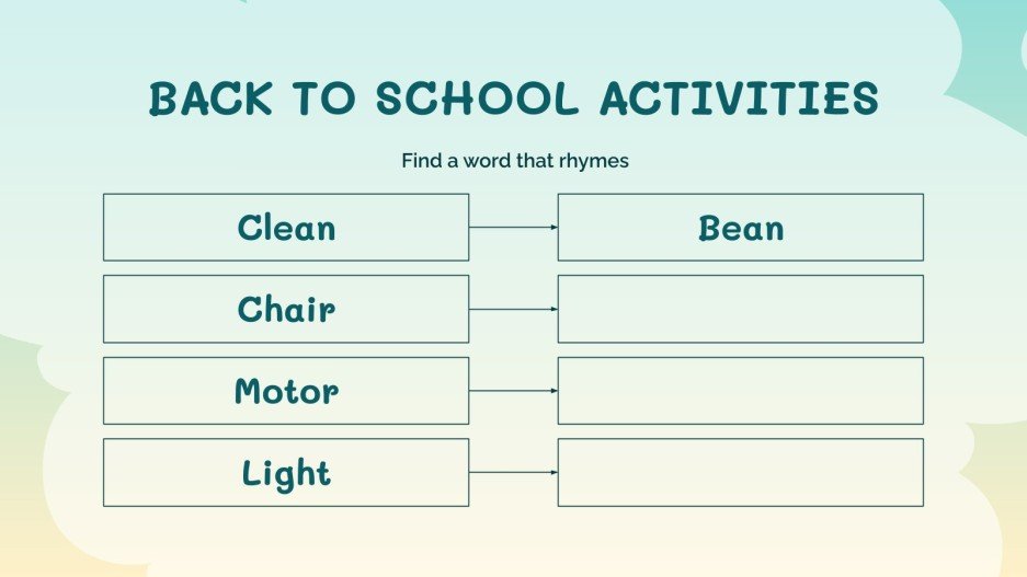 Back to School Activities for Elementary Infographics