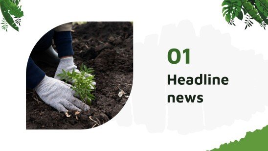 Planting for a Greener World Newsletter Presentation