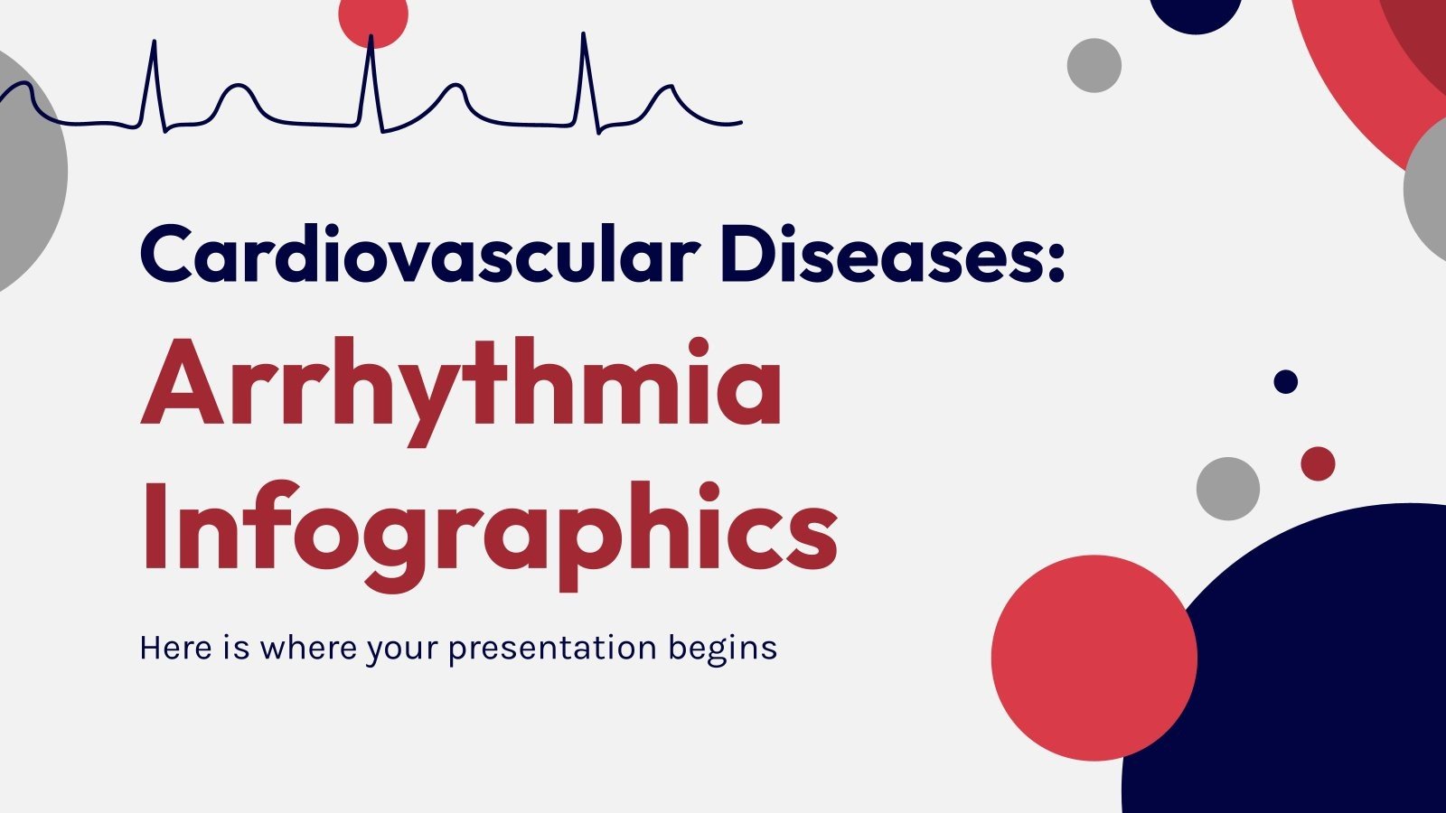 Cardiovascular Diseases: Arrhythmia Infographics Template