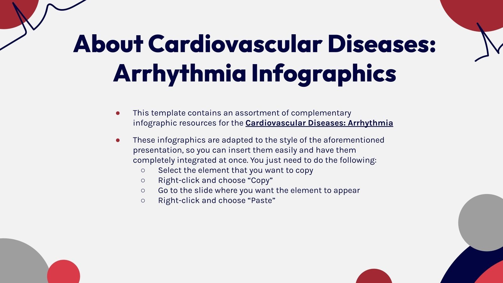 Cardiovascular Diseases: Arrhythmia Infographics Template