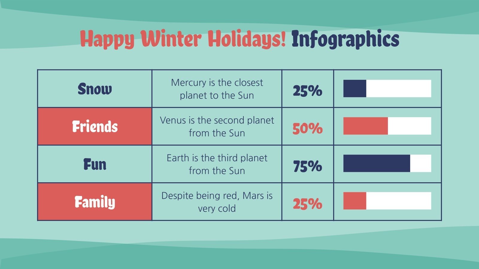 Happy Winter Holidays! Infographics Presentation