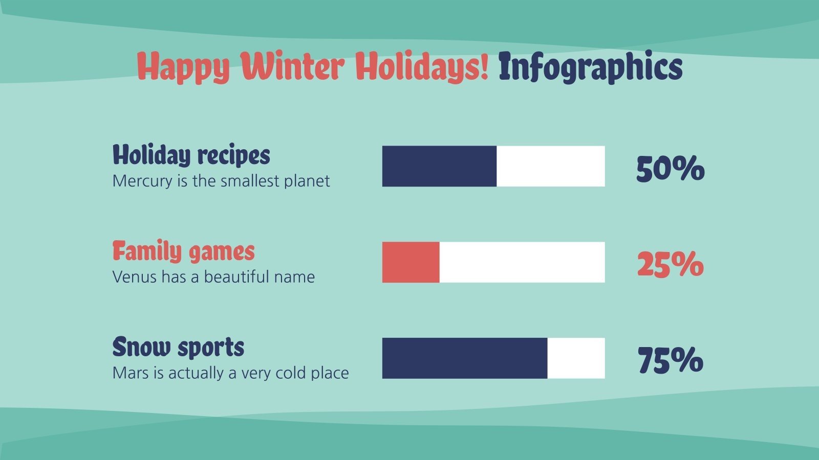 Happy Winter Holidays! Infographics Presentation