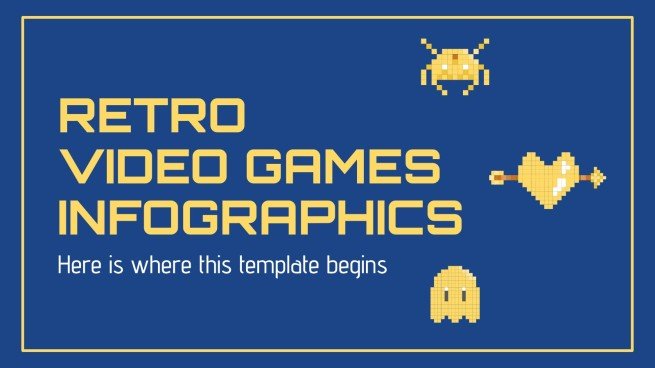 Retro Video Games Newsletter Infographics Presentation