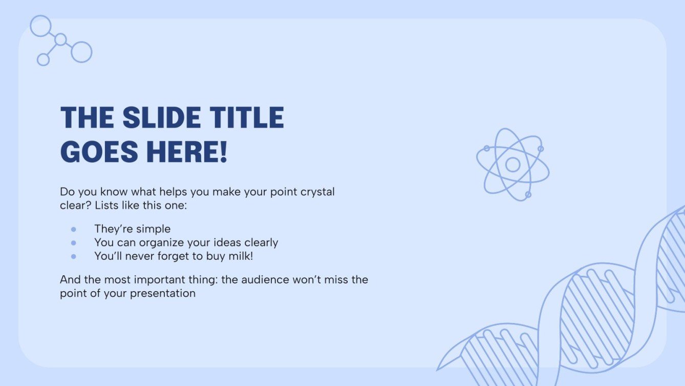 Présentation Thème médical d'arrière-plans de chaîne d'ADN