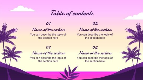 Tropical Pink Beach Presentation