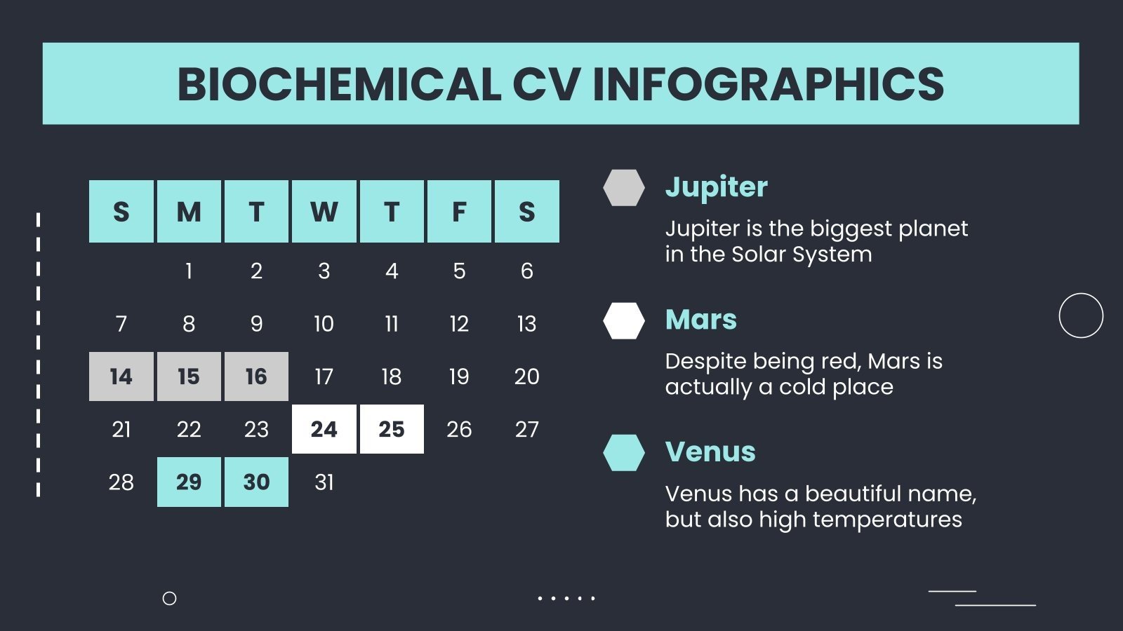 Biochemical Technician CV Infographics Template