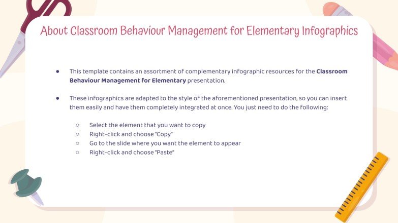 Classroom Behaviour Management for Elementary Template