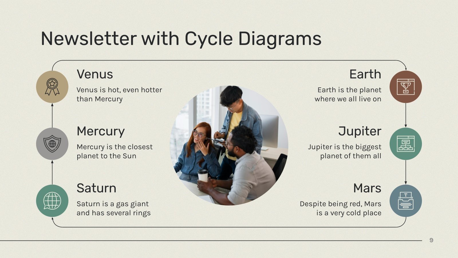 Newsletter with Cycle Diagrams Presentation