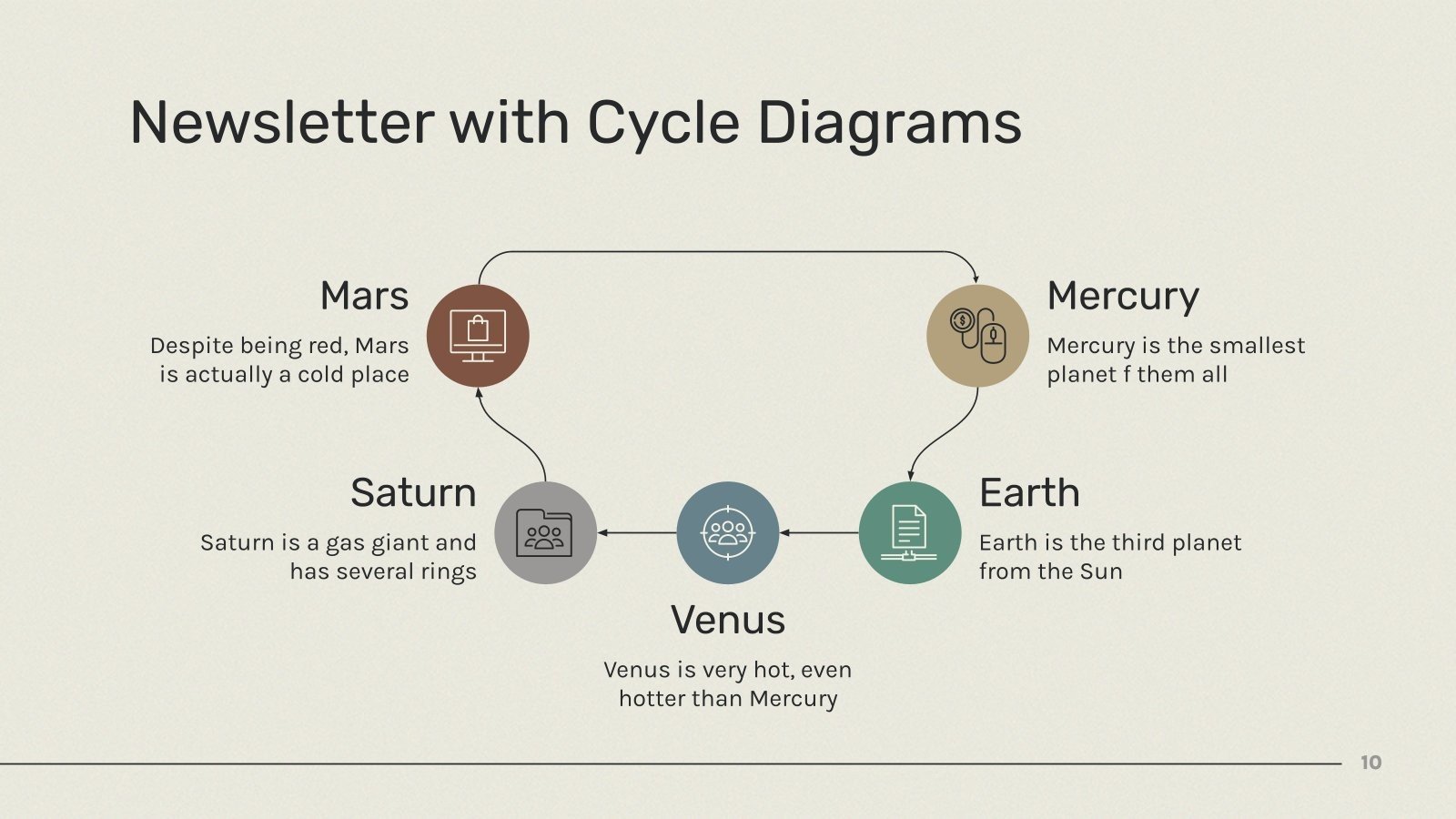 Newsletter with Cycle Diagrams Presentation
