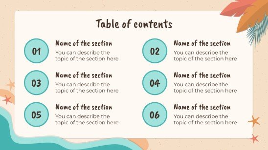 Beach Theme Presentation