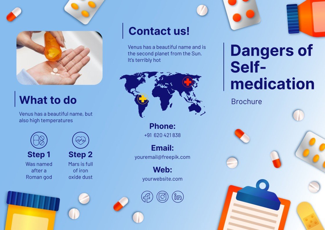 Dangers of Self-medication Brochure Presentation
