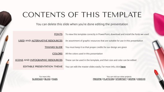 Makeup Products Presentation