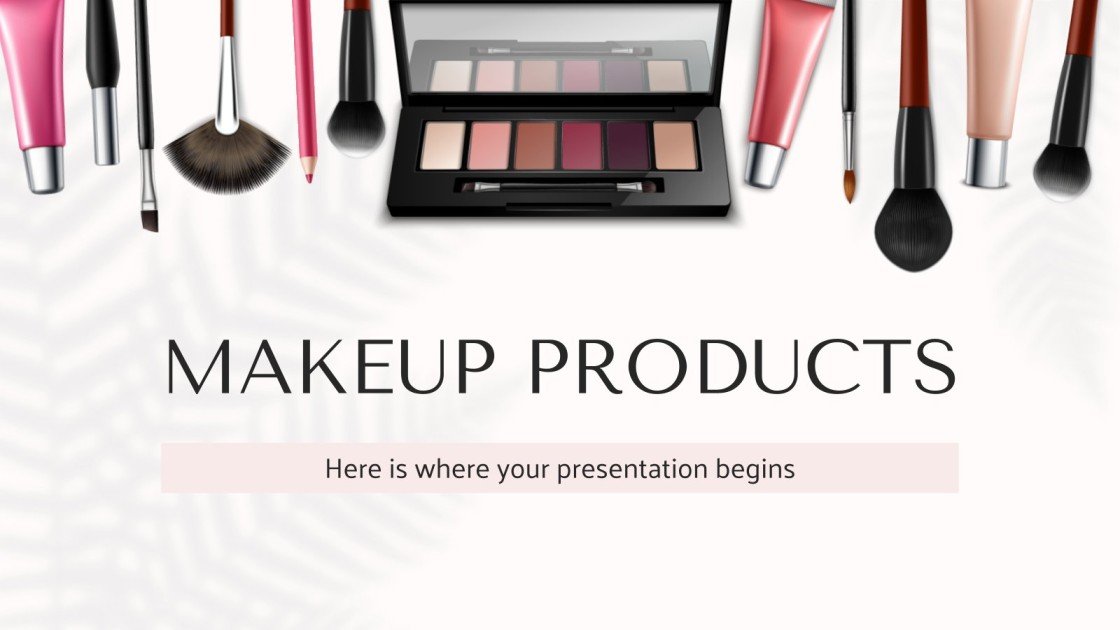 Free Google Slides and PowerPoint templates about makeup