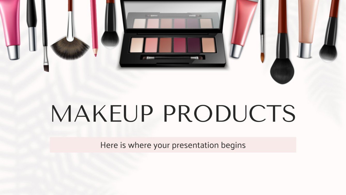 Free Google Slides and PowerPoint templates about makeup