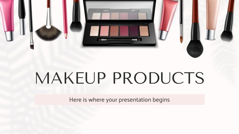 Free Google Slides and PowerPoint templates about makeup