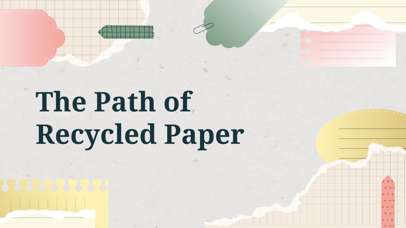 The Path of Recycled Paper Presentation