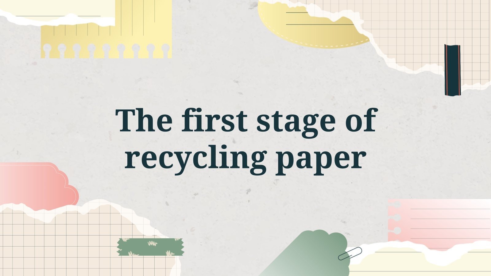 The Path of Recycled Paper Presentation