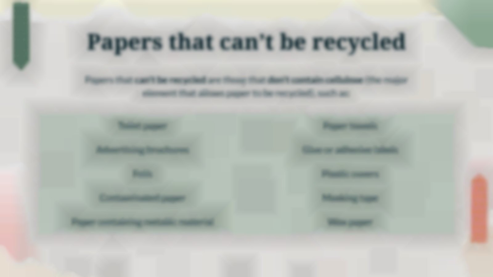 The Path of Recycled Paper Presentation
