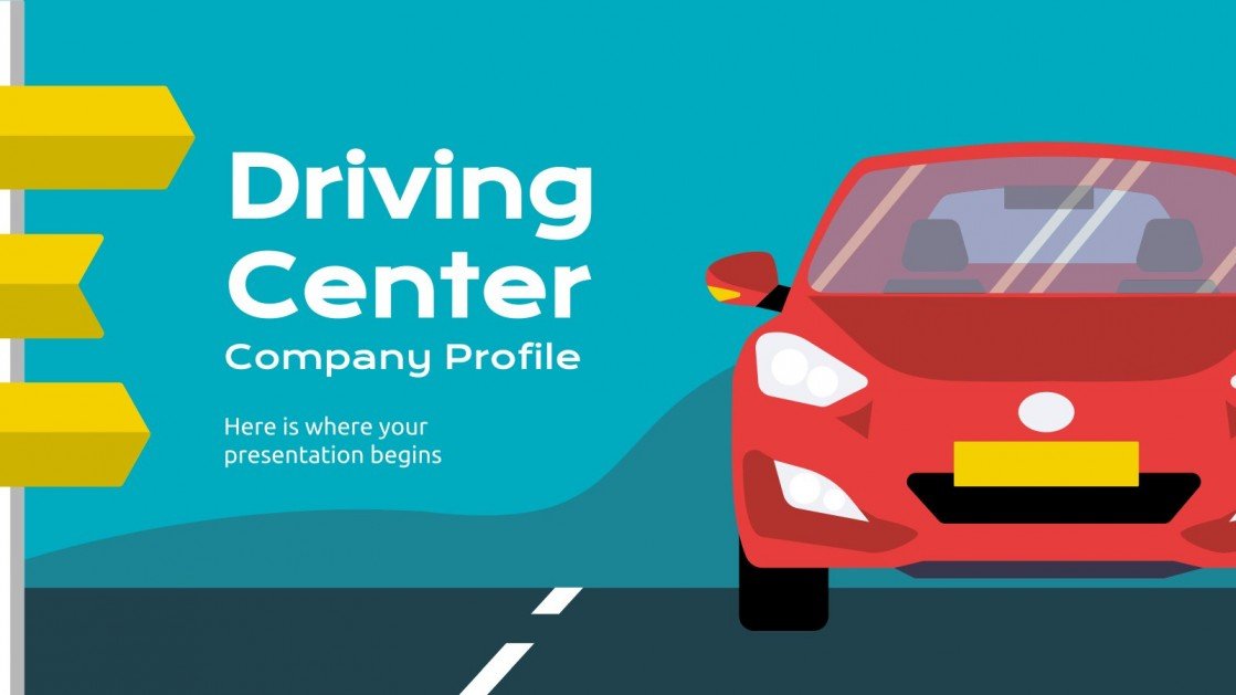 Driving Center Google Slides theme & PowerPoint template