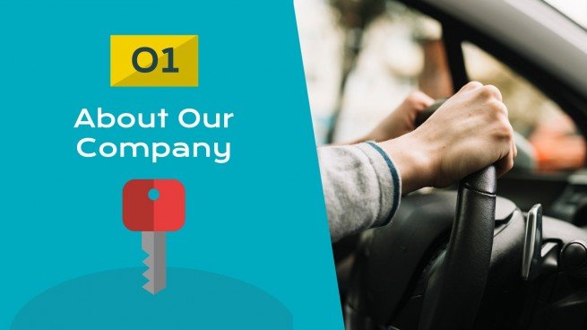 Driving Center Google Slides theme & PowerPoint template