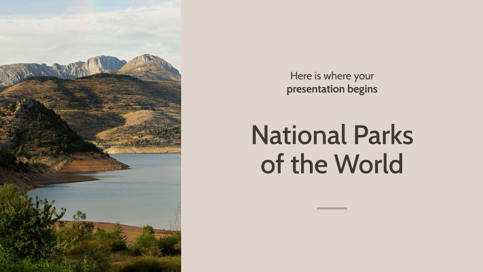 Presentación Parques Nacionales del mundo