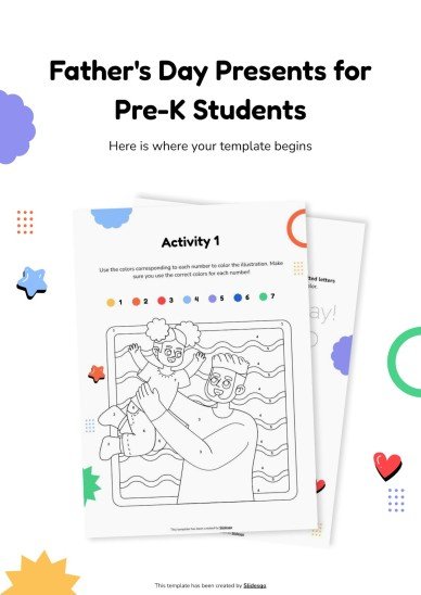 Father's Day Presents for Pre-K Students Presentation